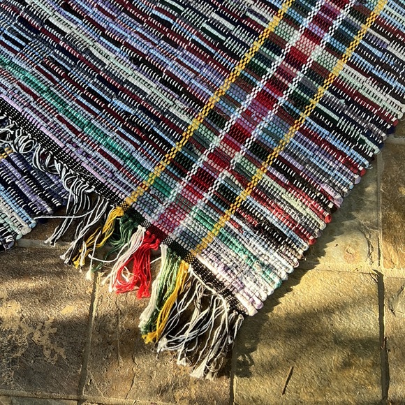 Accents | Vintage Rag Rug Runner Mulitcolored | Poshmark